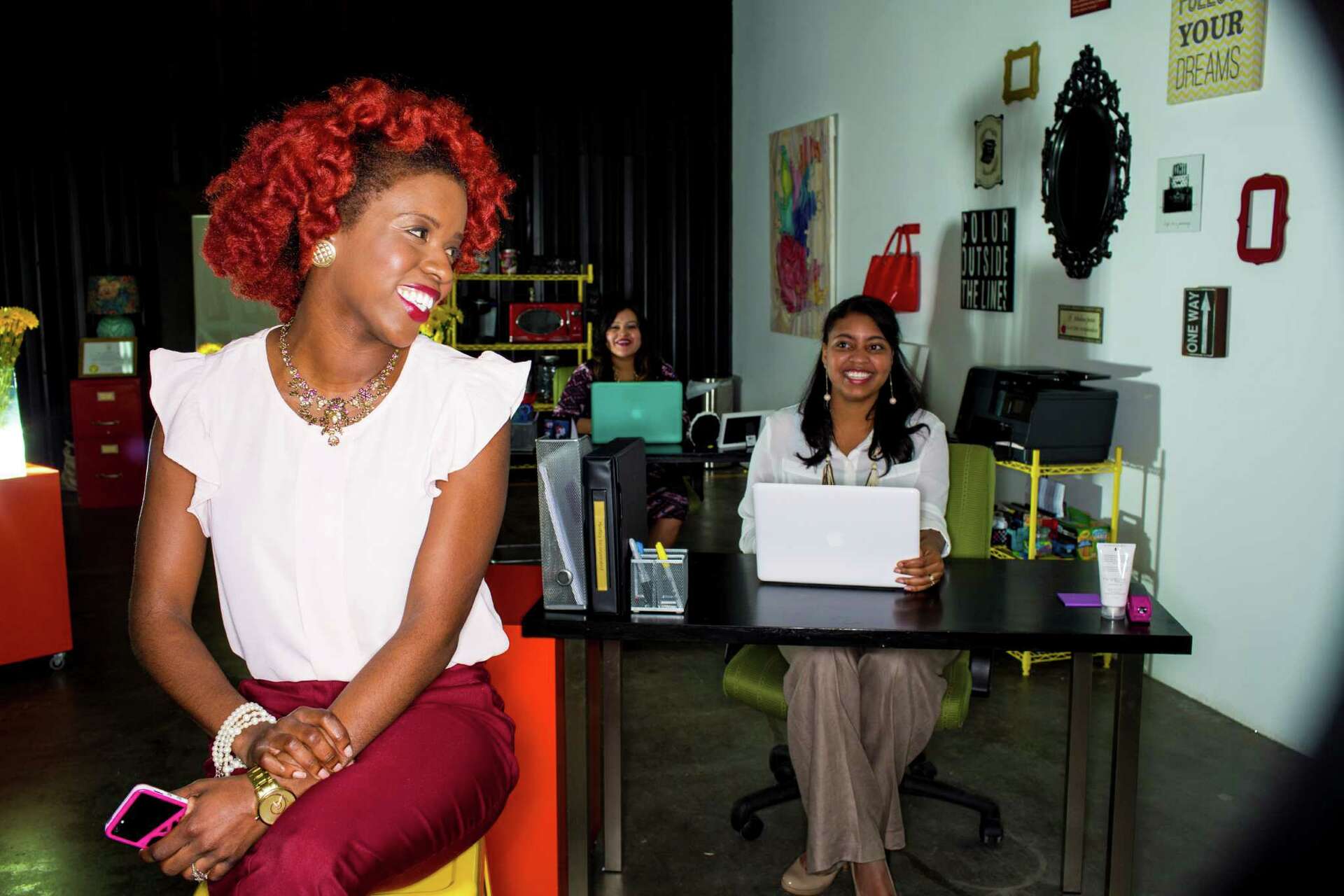 Office style: Ashley Small goes big with color, creativity