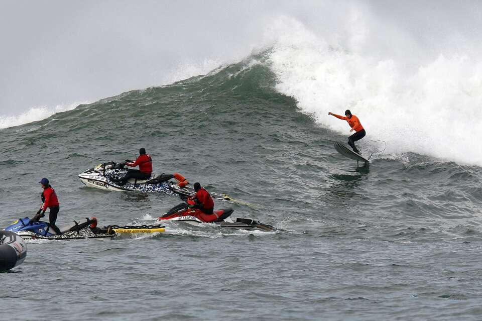 Video: The waves were epic at Mavericks on Monday