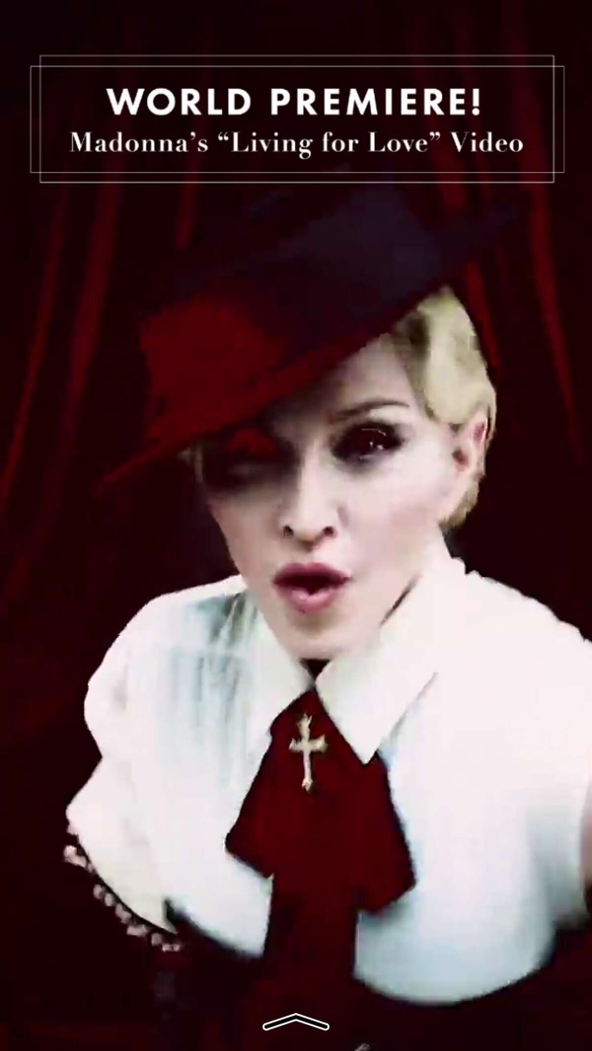 Madonna premieres 'Living for Love' video on SnapChat