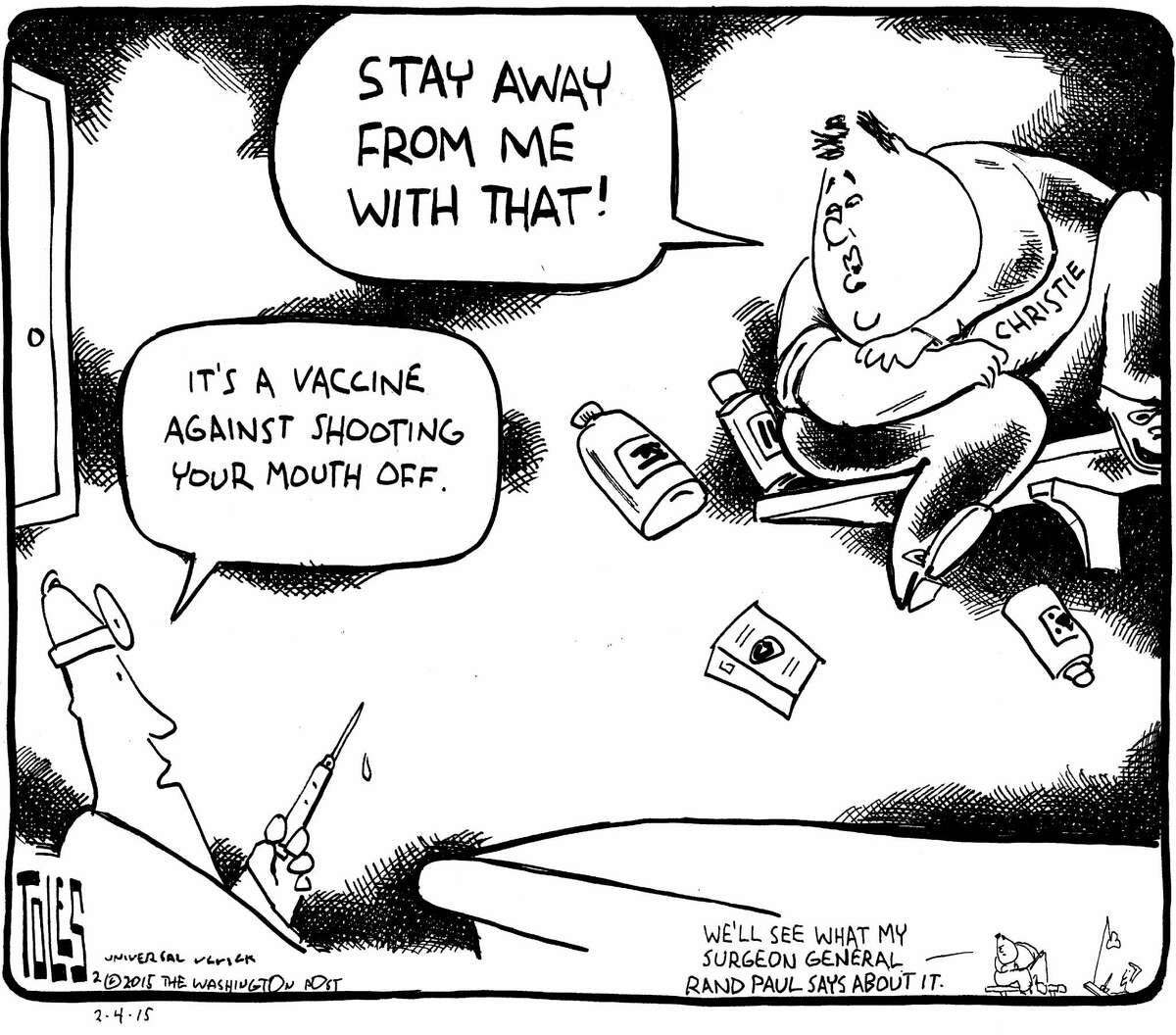Vaccination debate sparks cartoonists to put pen to paper