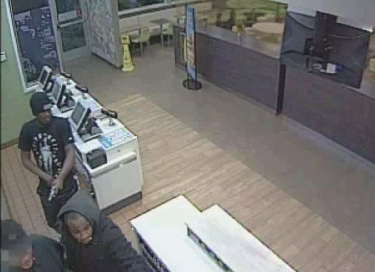 Houston fast-food robbery caught on tape