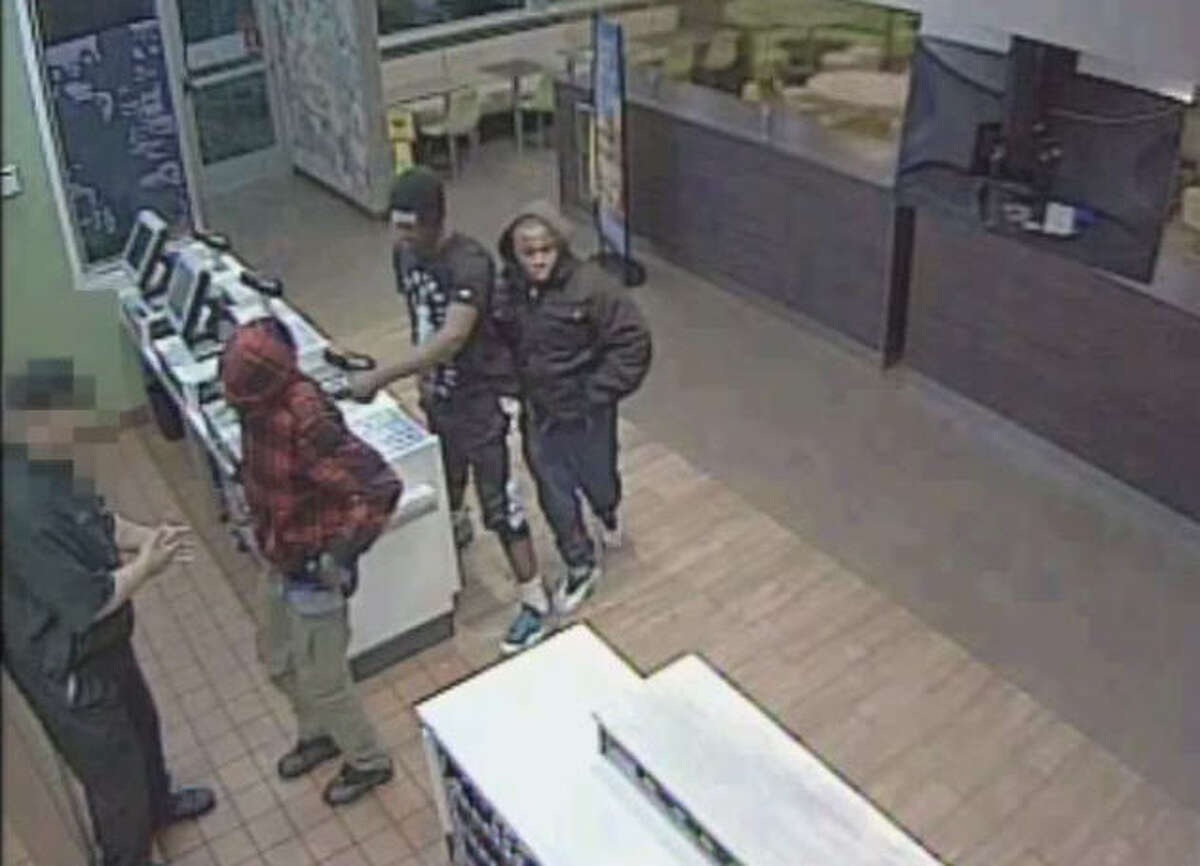 Houston fast-food robbery caught on tape