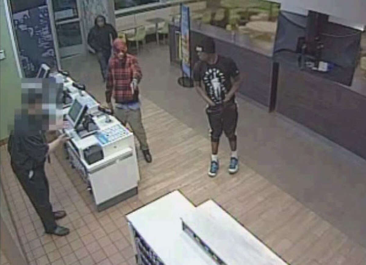 Houston fast-food robbery caught on tape