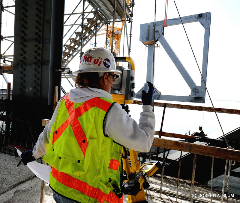 Stunning pictures show Bay Bridge construction up close