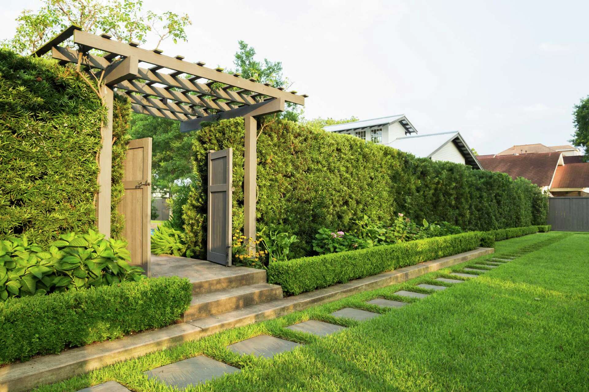 Linda and Simon Eyles enjoy a garden that blends the old with the new