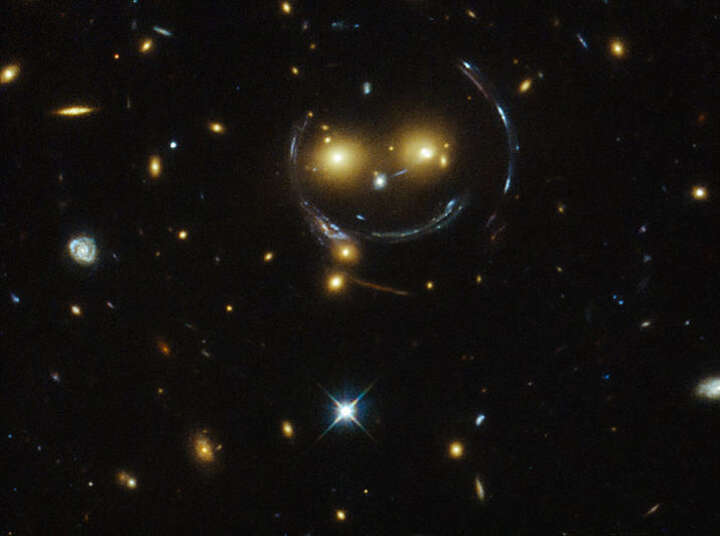 Hubble Telescope spots a 'smile' in space