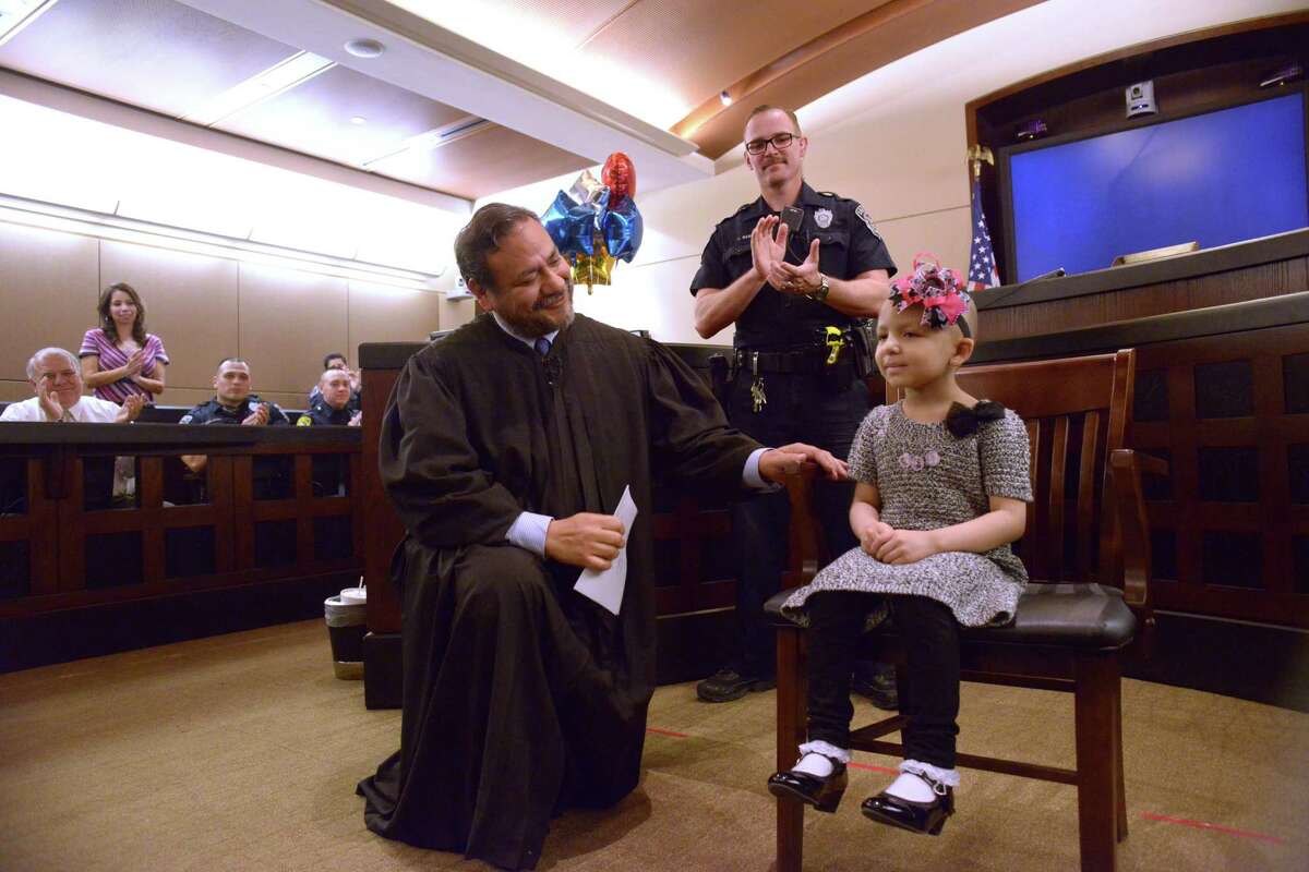 Bexar County’s newest deputy, 4, takes oath