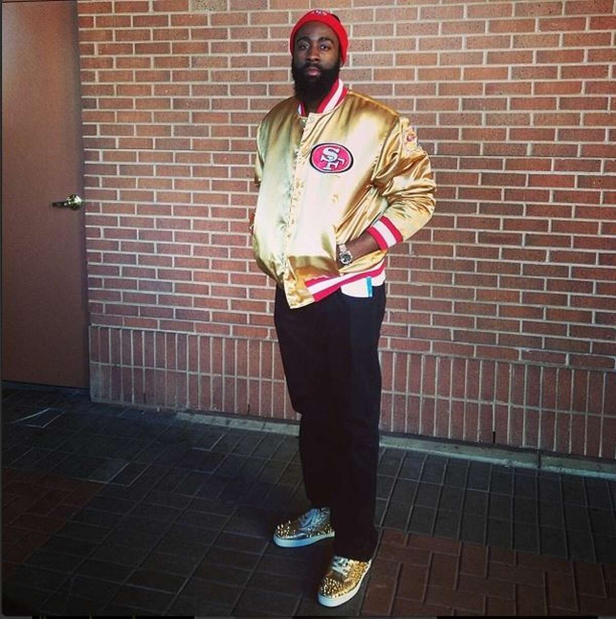 James Harden's fashion sense lands him in all-star style event