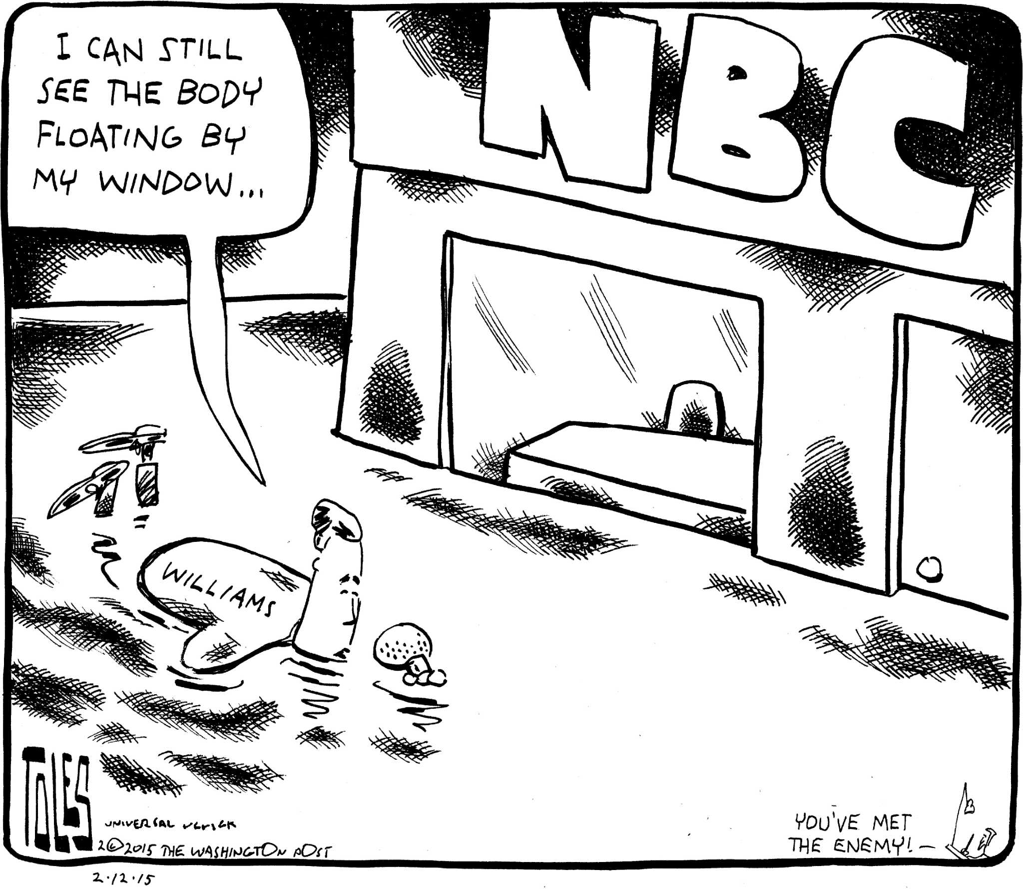 10 cartoons lampoon Brian Williams and his 'misremembering'