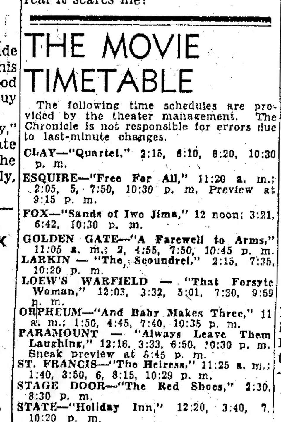 Market Street movie palaces: What’s playing in 1950 and 2015
