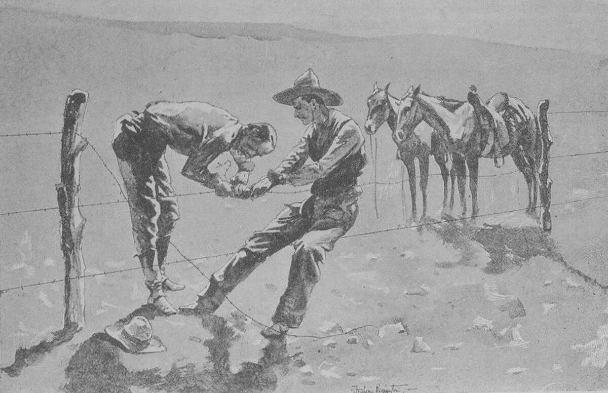 Barbed wire presentation changes American West