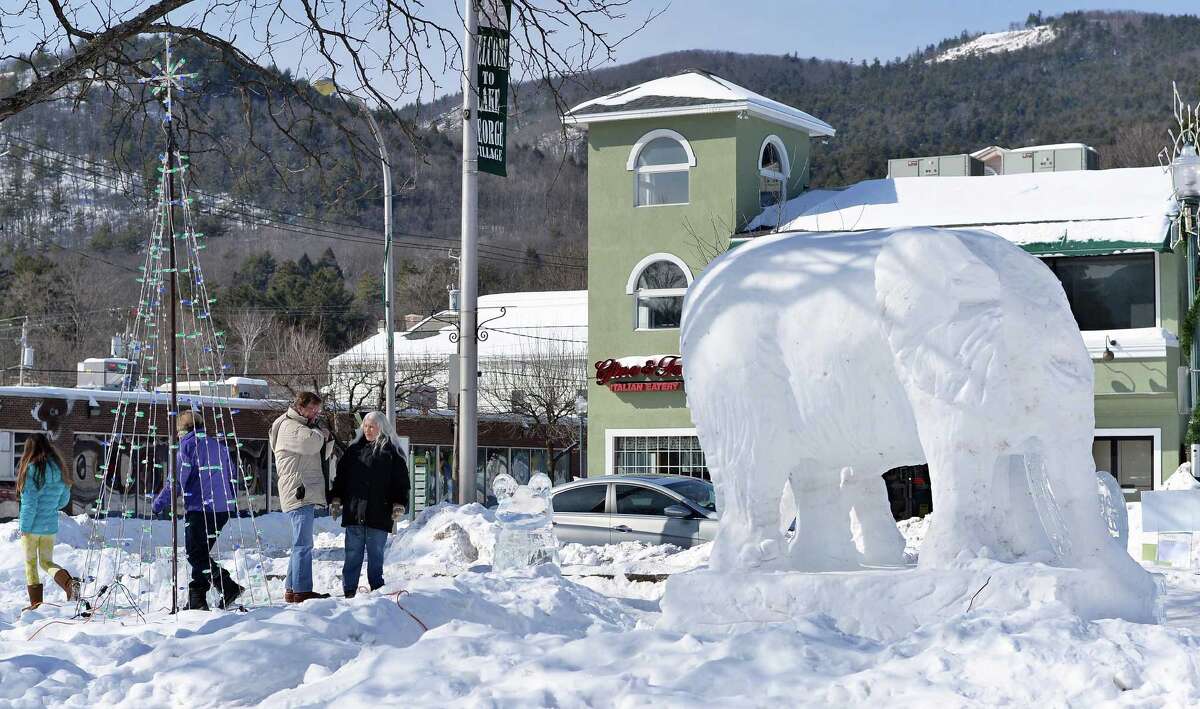 Photos: Lake George Snow Sculpture Contest