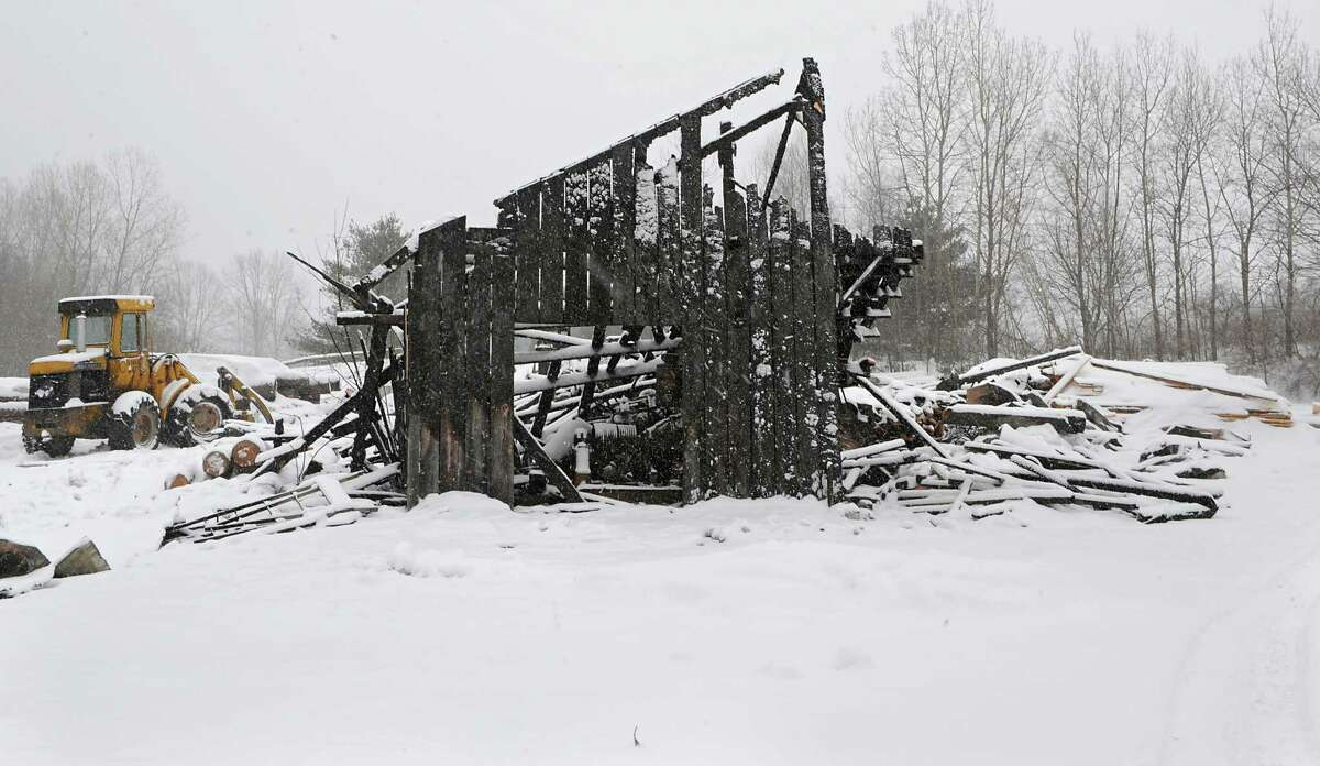 Sawmill fire destroys Easton business