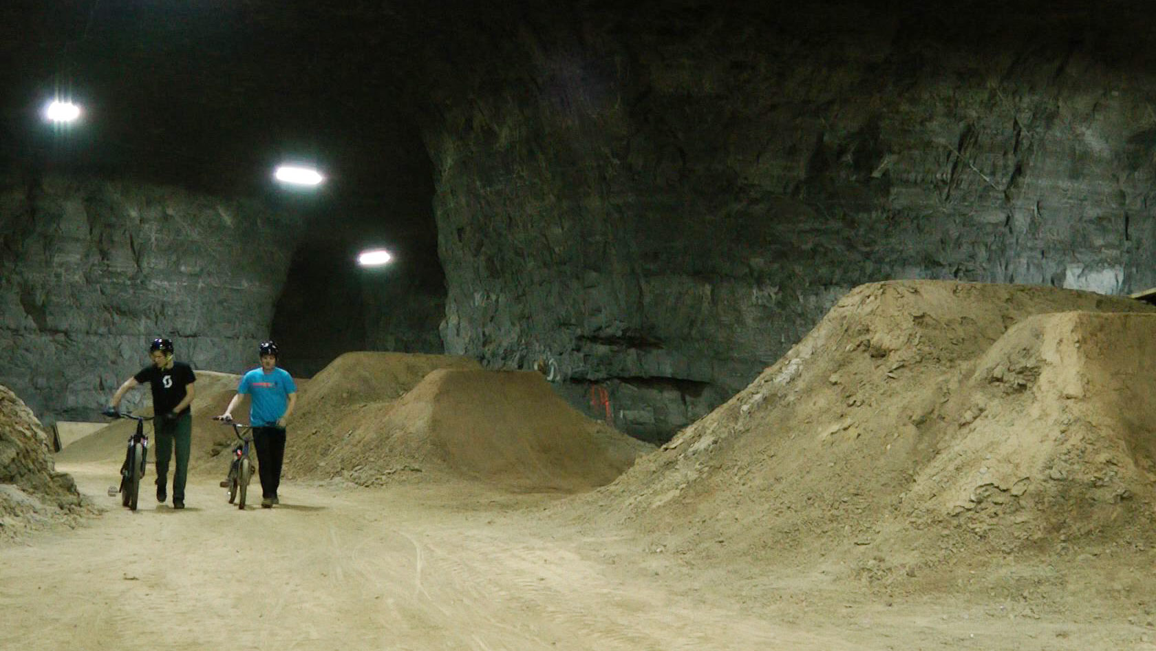 A new chain gang at work in old mine