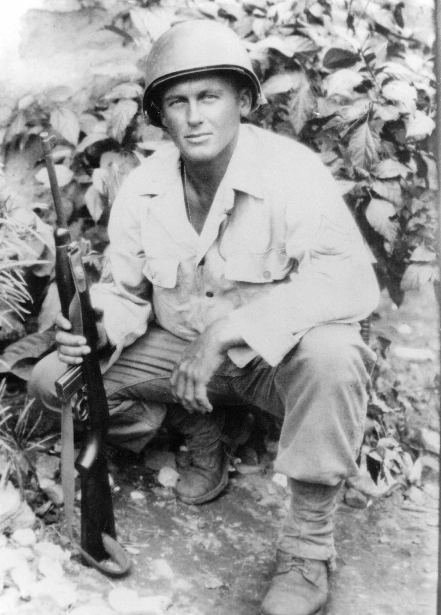 Schmidt received battlefield commission during WW II