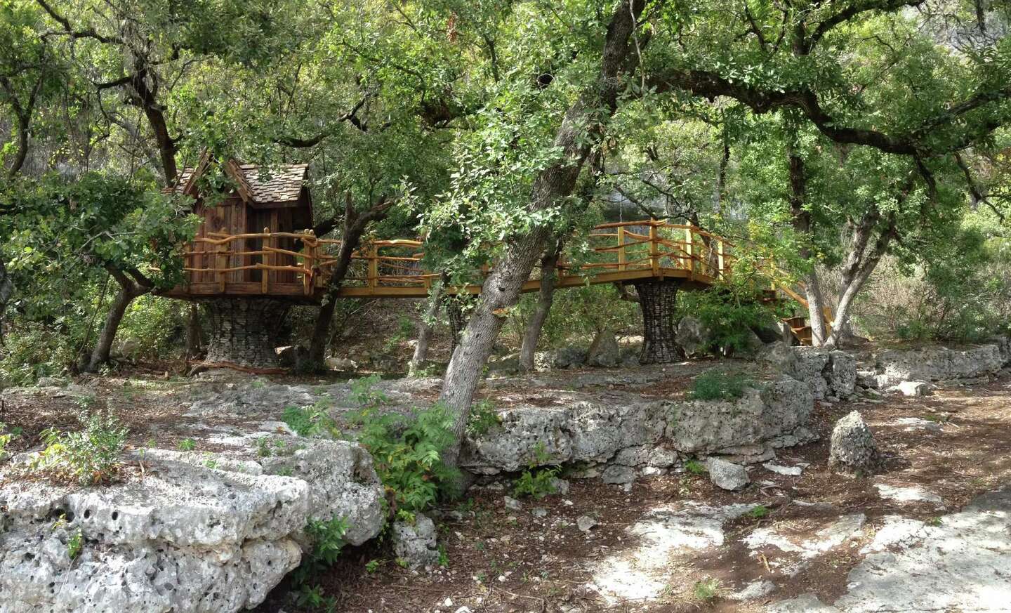 S.A. treehouse creator shares his work with the master