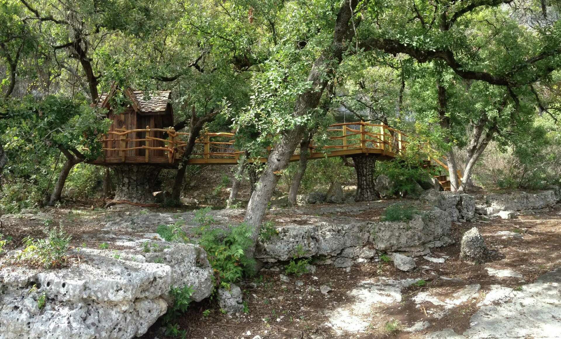 S.A. treehouse creator shares his work with the master