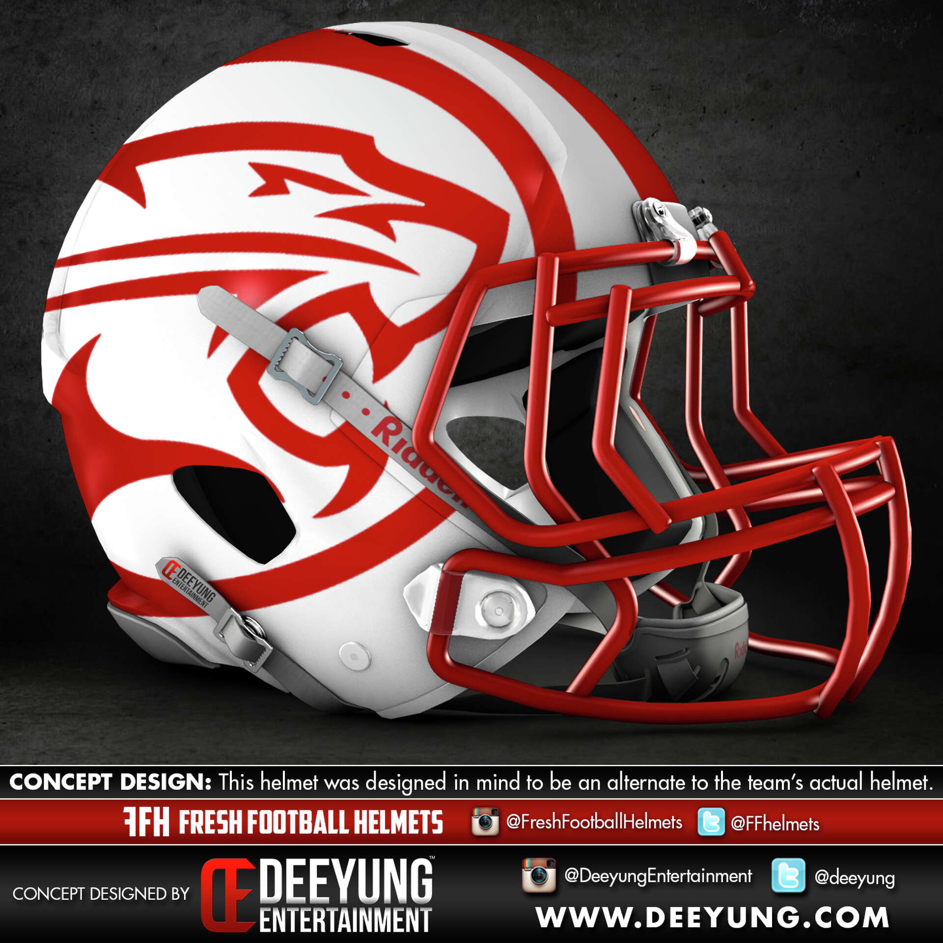 Artist creates concept helmets for NCAA football teams