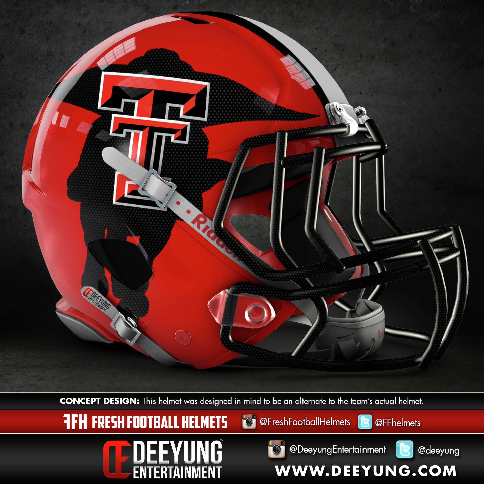 Artist creates concept helmets for NCAA football teams