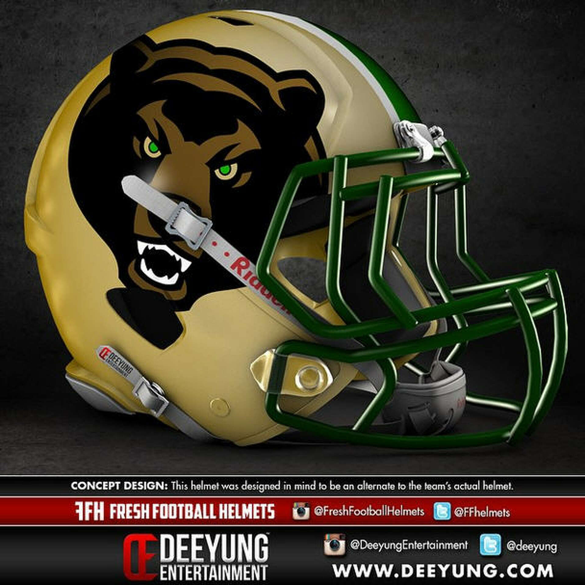 Artist creates concept helmets for NCAA football teams