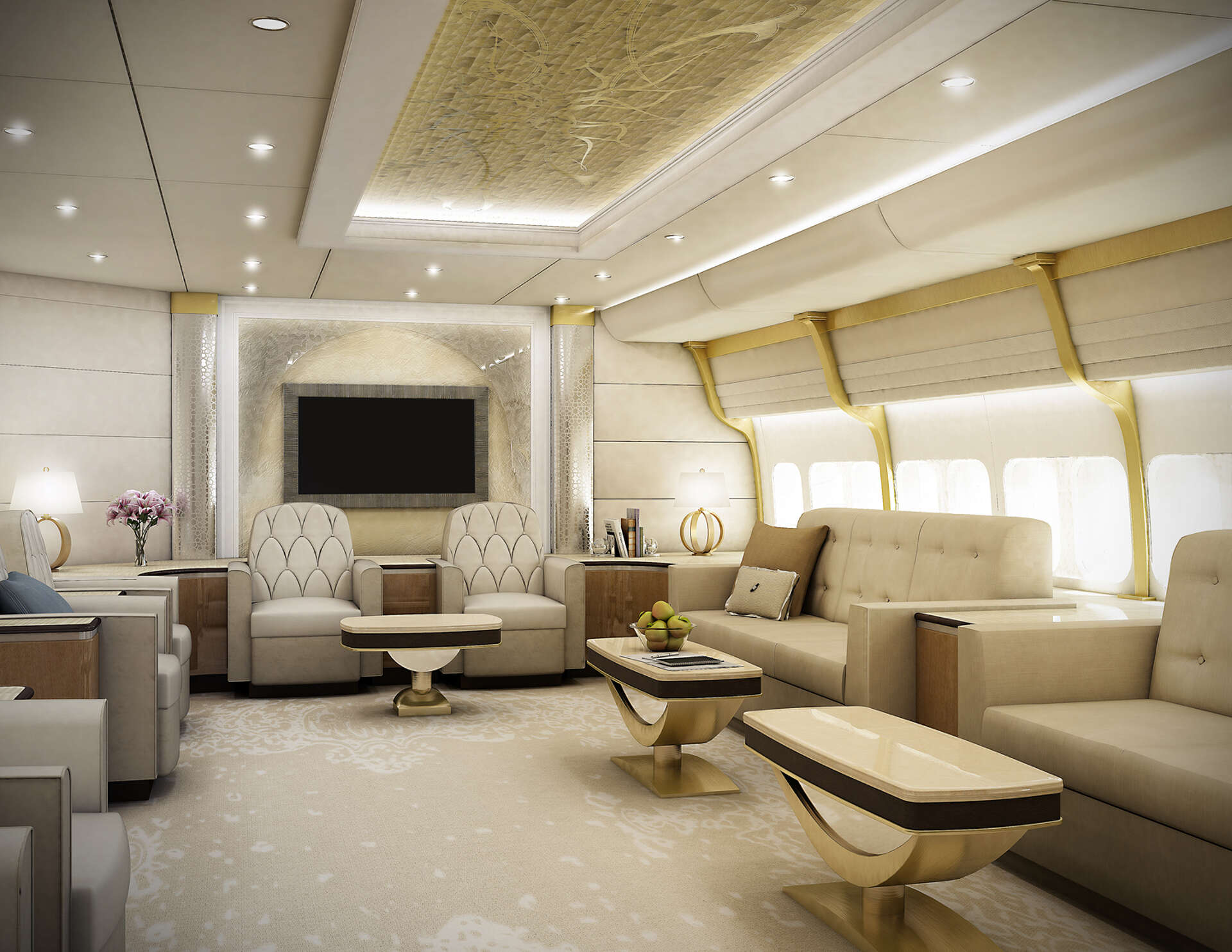 Check out a VIP Boeing 747-8