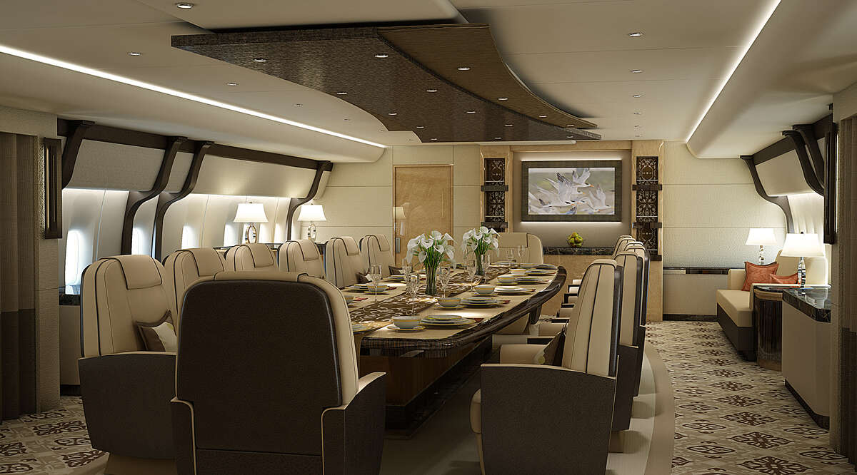 Check out a VIP Boeing 747-8