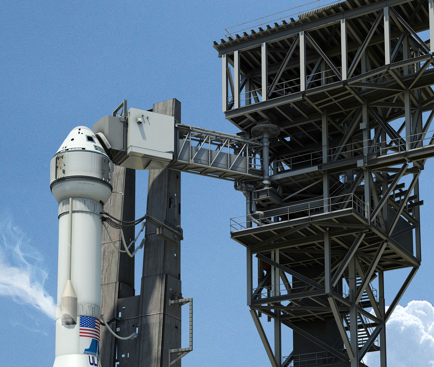 Boeing, United Launch Alliance, start crew access tower