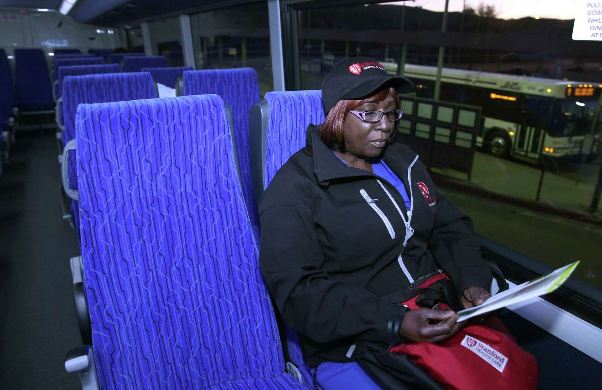 Double-decker bus gives Stanford commuters a fresh perspective