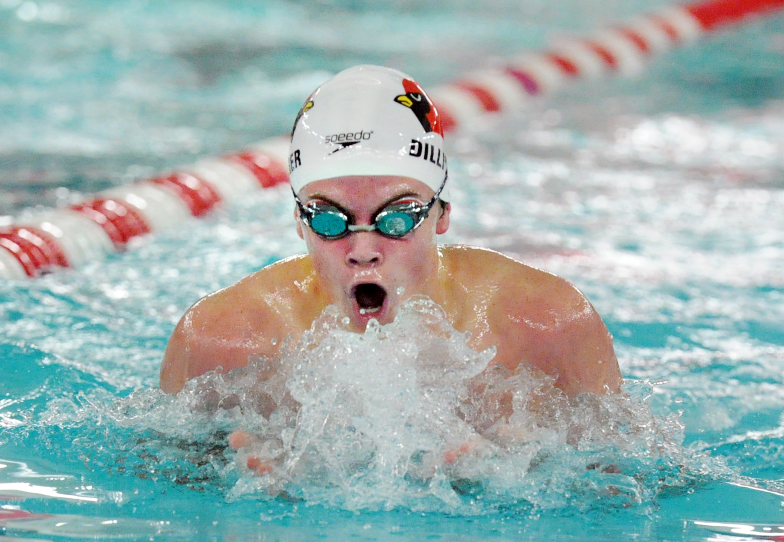 Staples takes fourth at FCIAC swimming