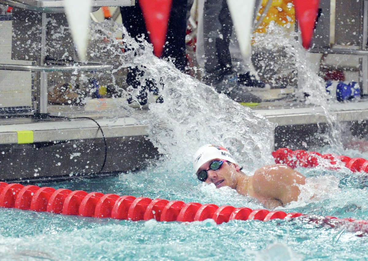 Staples takes fourth at FCIAC swimming