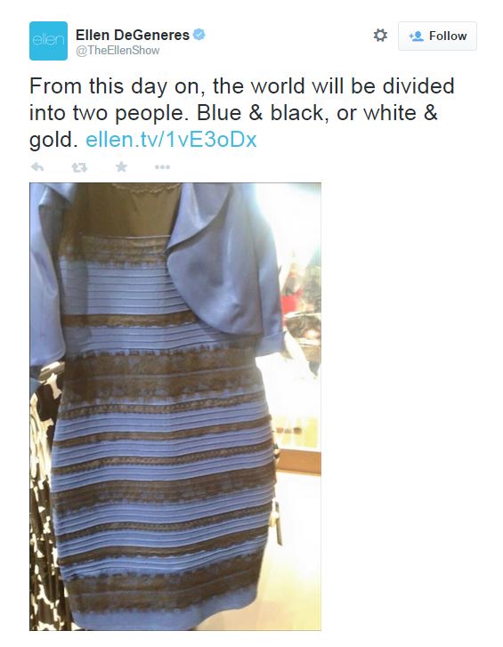 Celebrities react to viral Tumblr dress