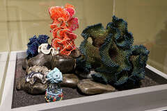 An undersea world built of yarn