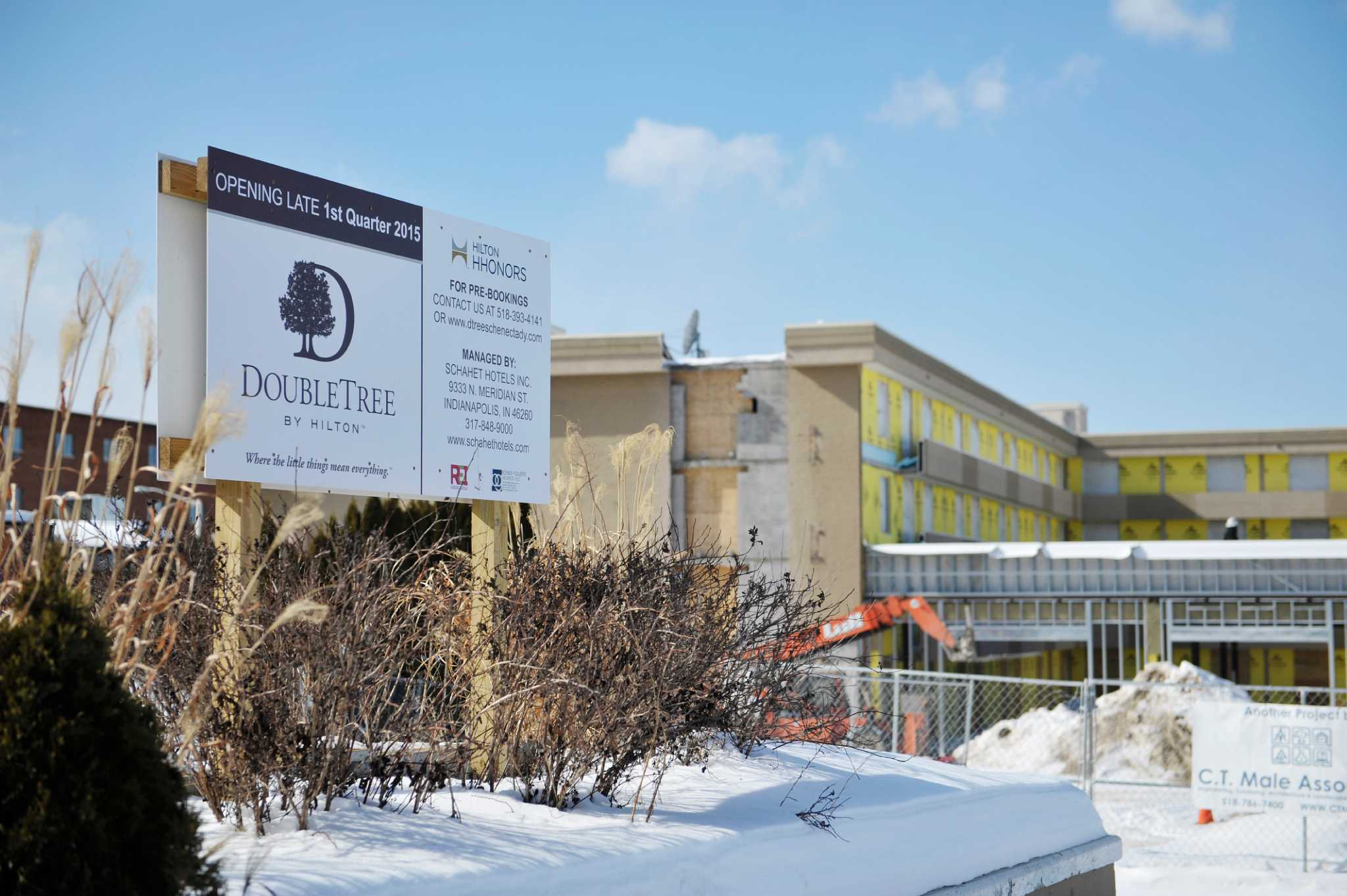 Doubletree hotel slowly, but steadily, rising