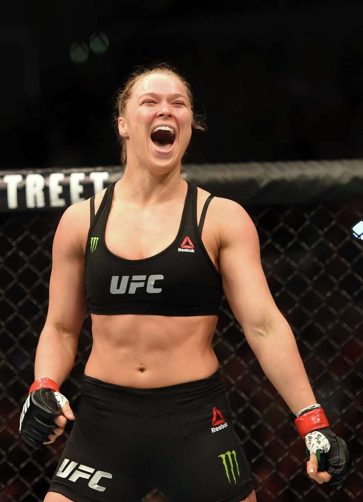 UFC champion Ronda Rousey just bought a fishing license at a Texas Wal-Mart