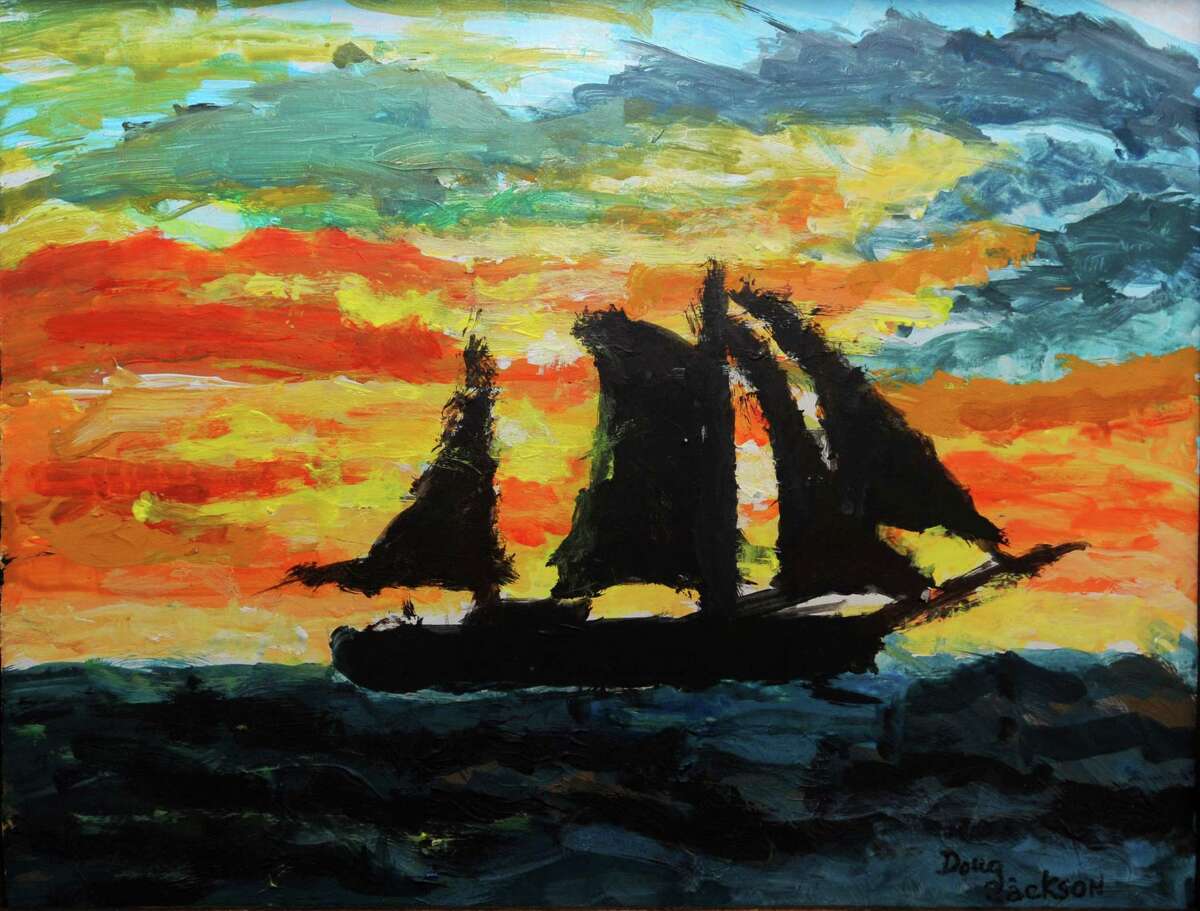 Disabled Port Arthur painter celebrates 50 years with solo show