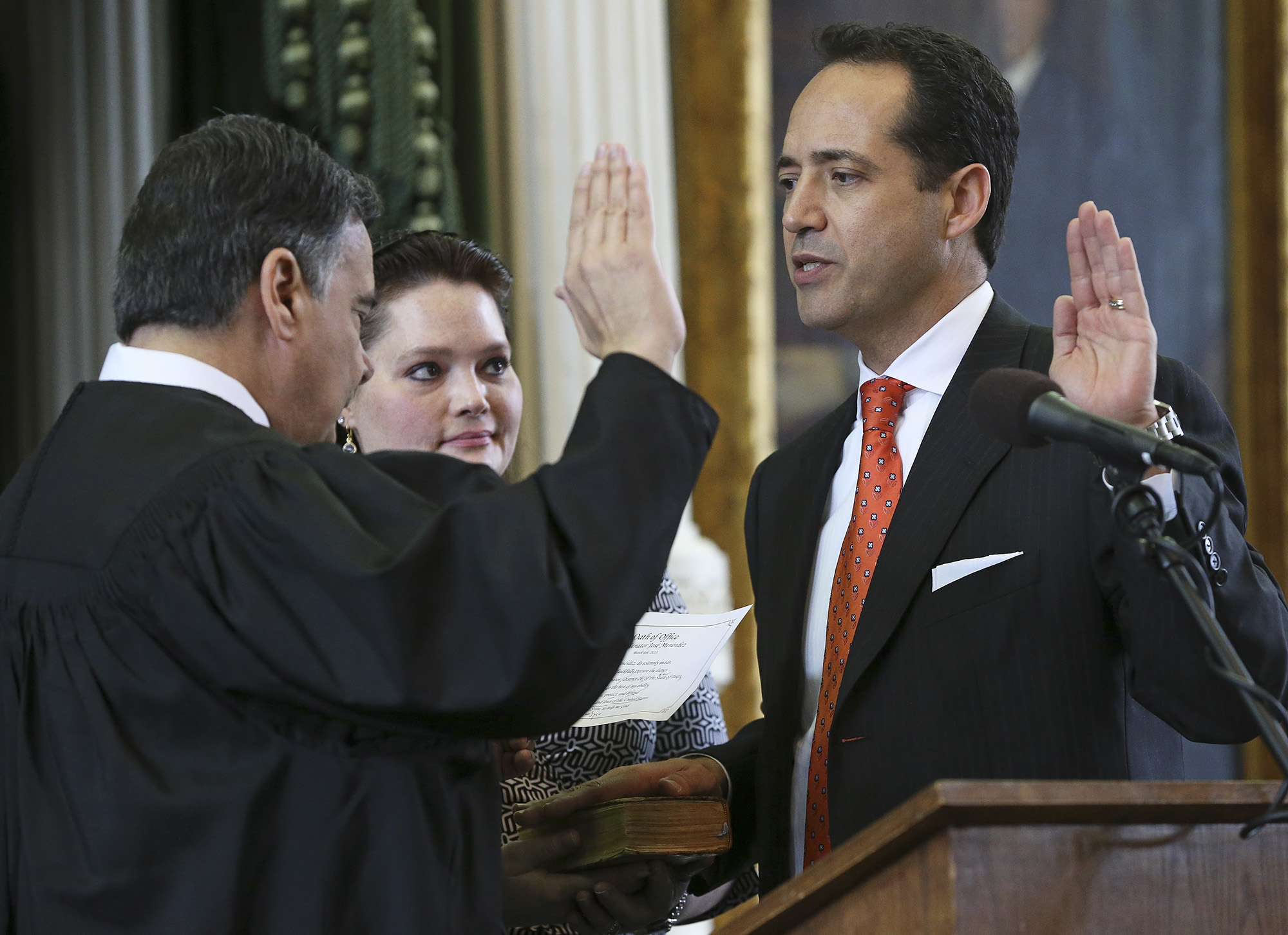 Menendez takes oath in Senate
