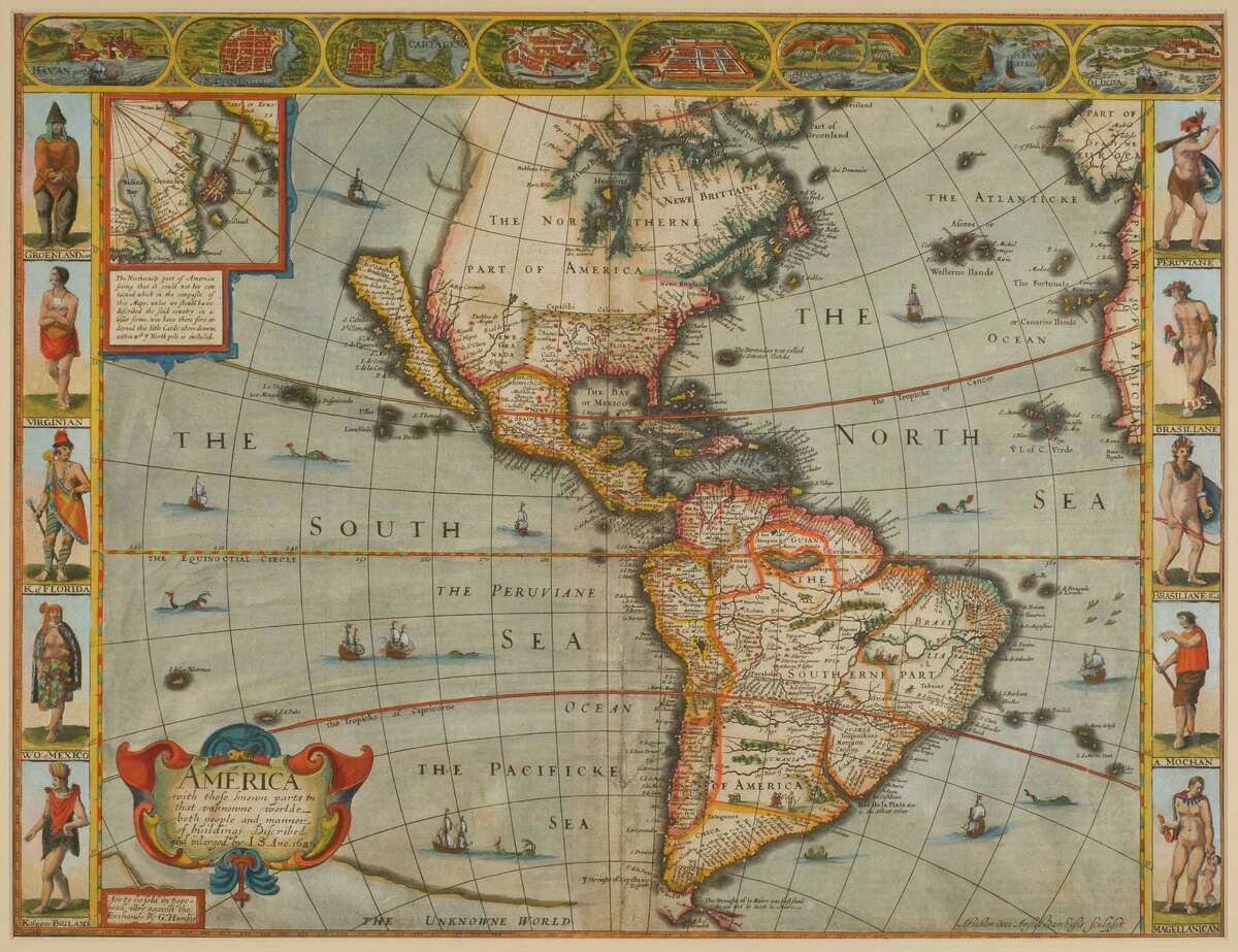 Antique maps, charts at Bruce show shifting world view