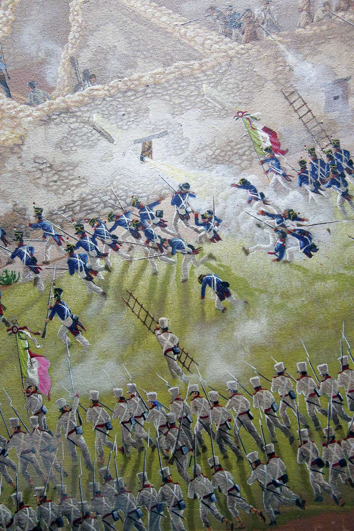 Big painting shows entire Alamo battle in detail