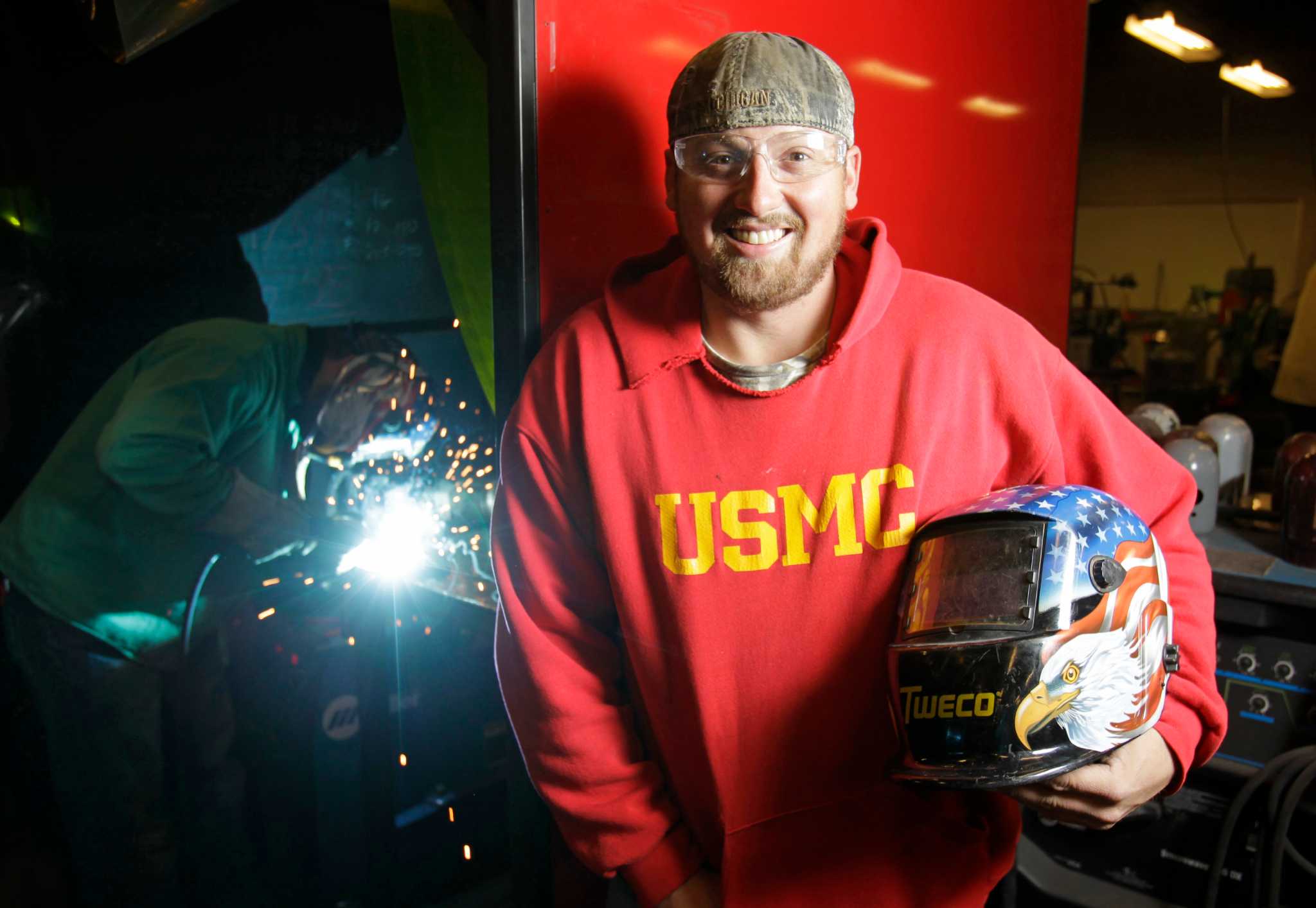 Lone Star College training veterans as welders, electricians, drivers