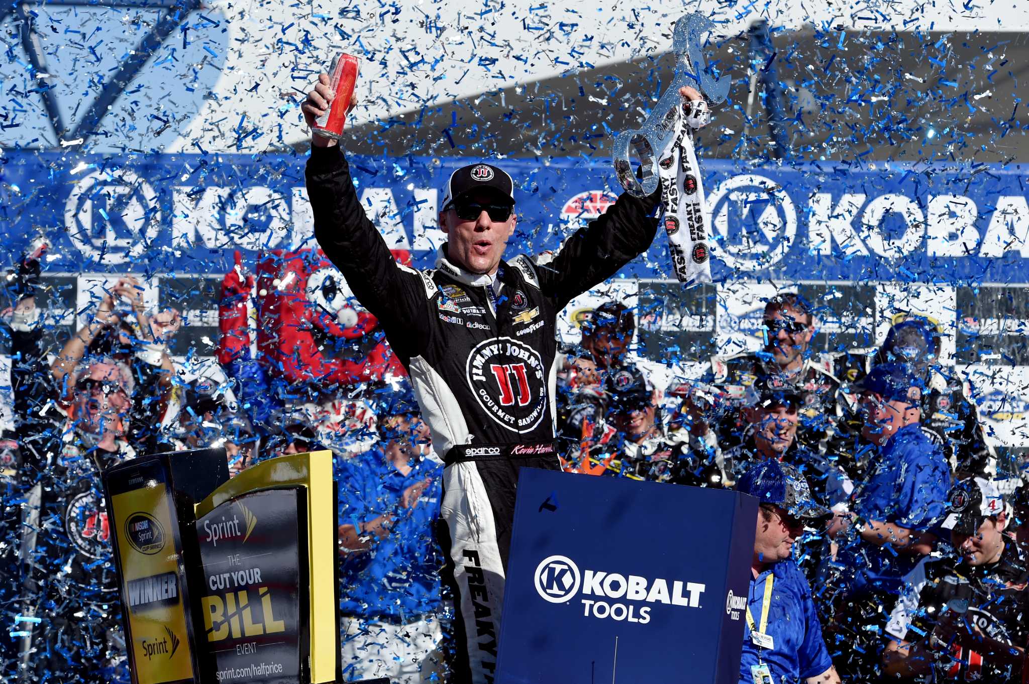 Harvick gets first win of the season
