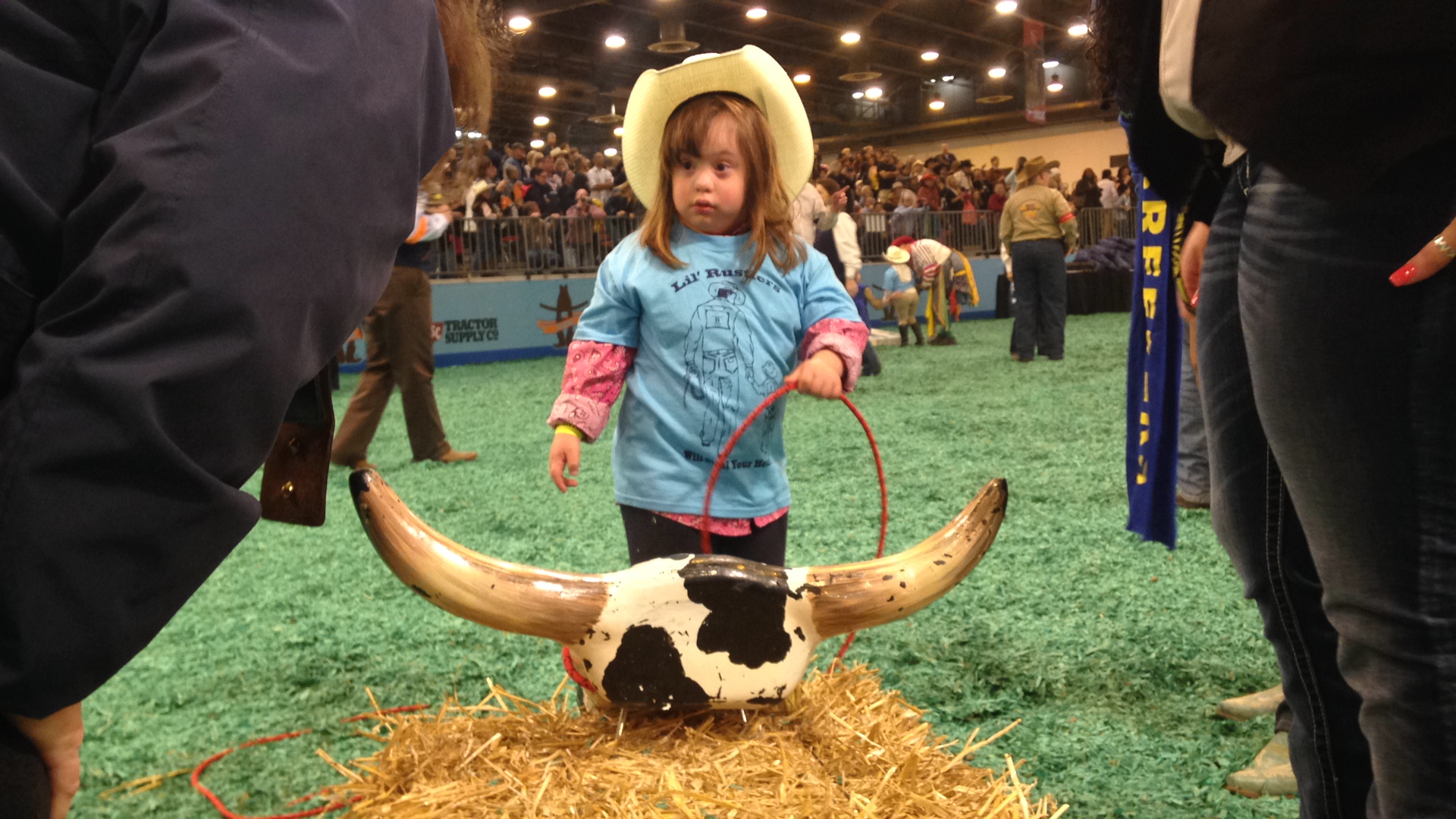 Children with special needs enjoy rodeo activities