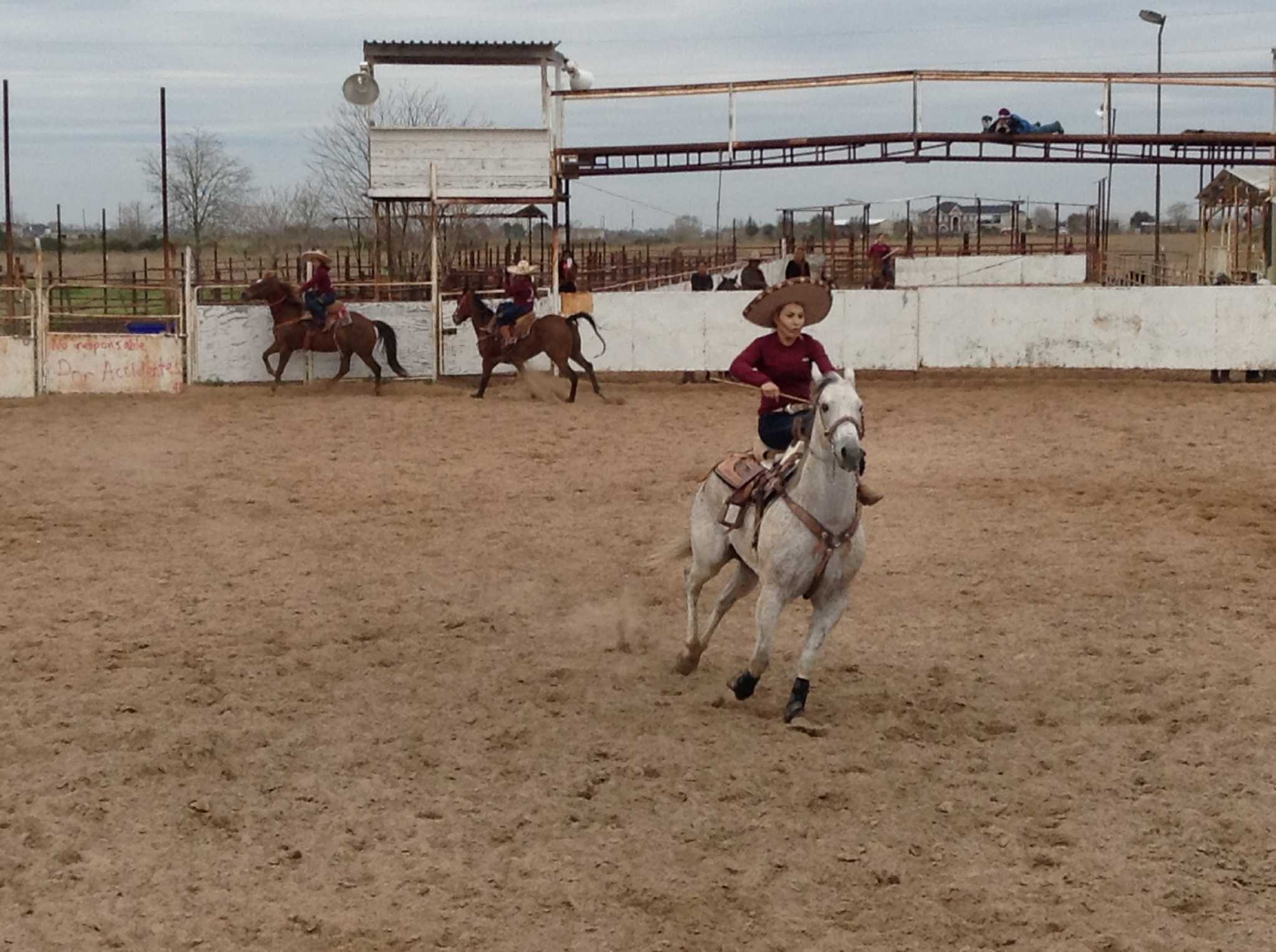 Las Rebeldes perform a different type of rodeo tradition