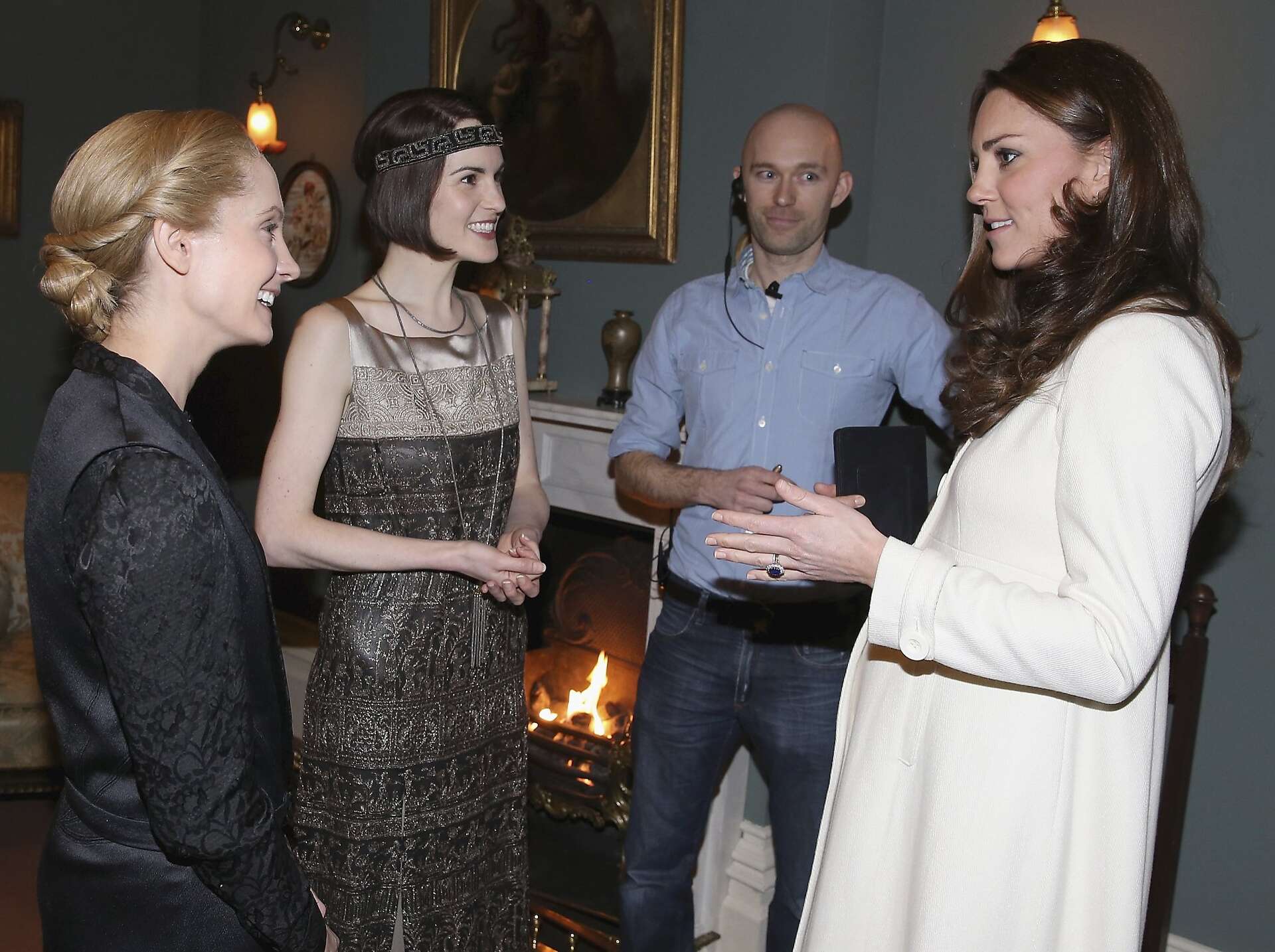 A real duchess visits Downton Abbey