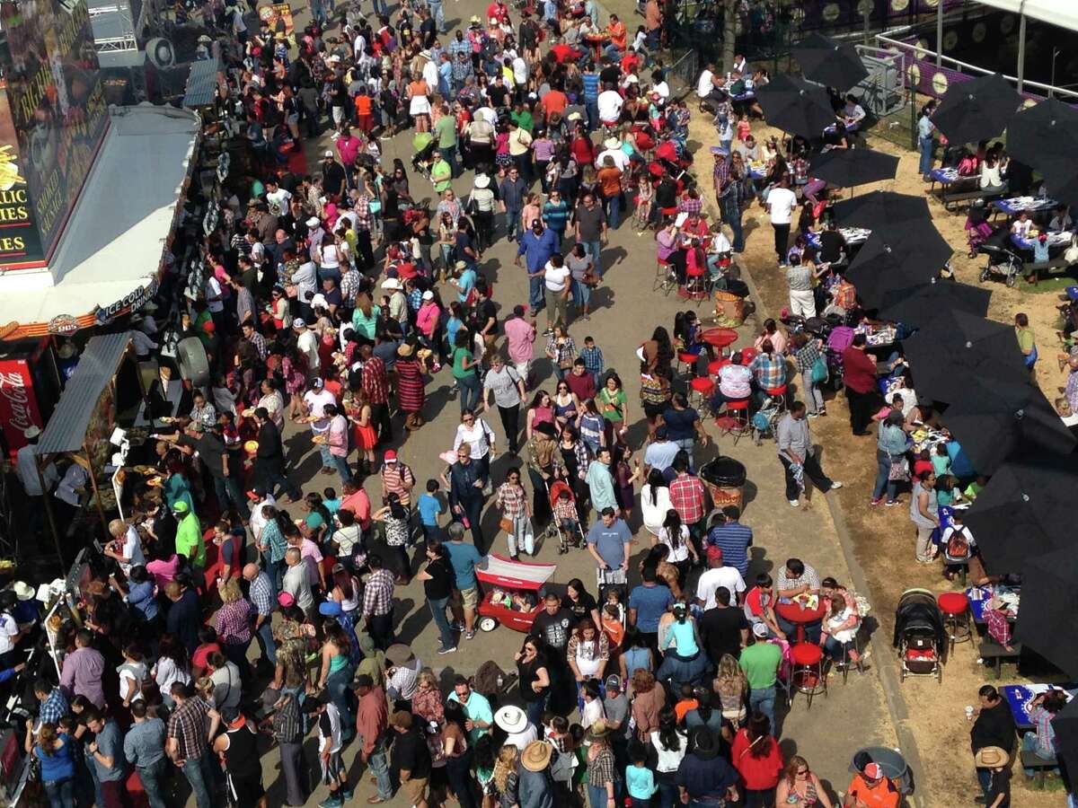 See the RodeoHouston carnival from above