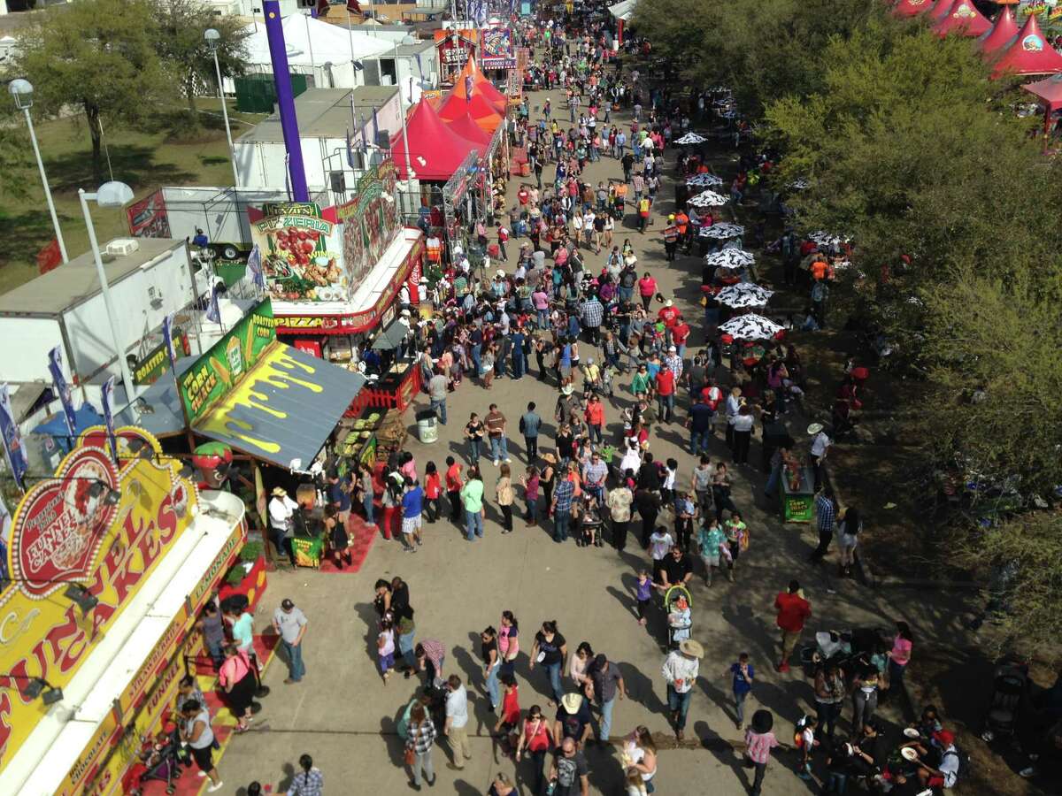 See the RodeoHouston carnival from above
