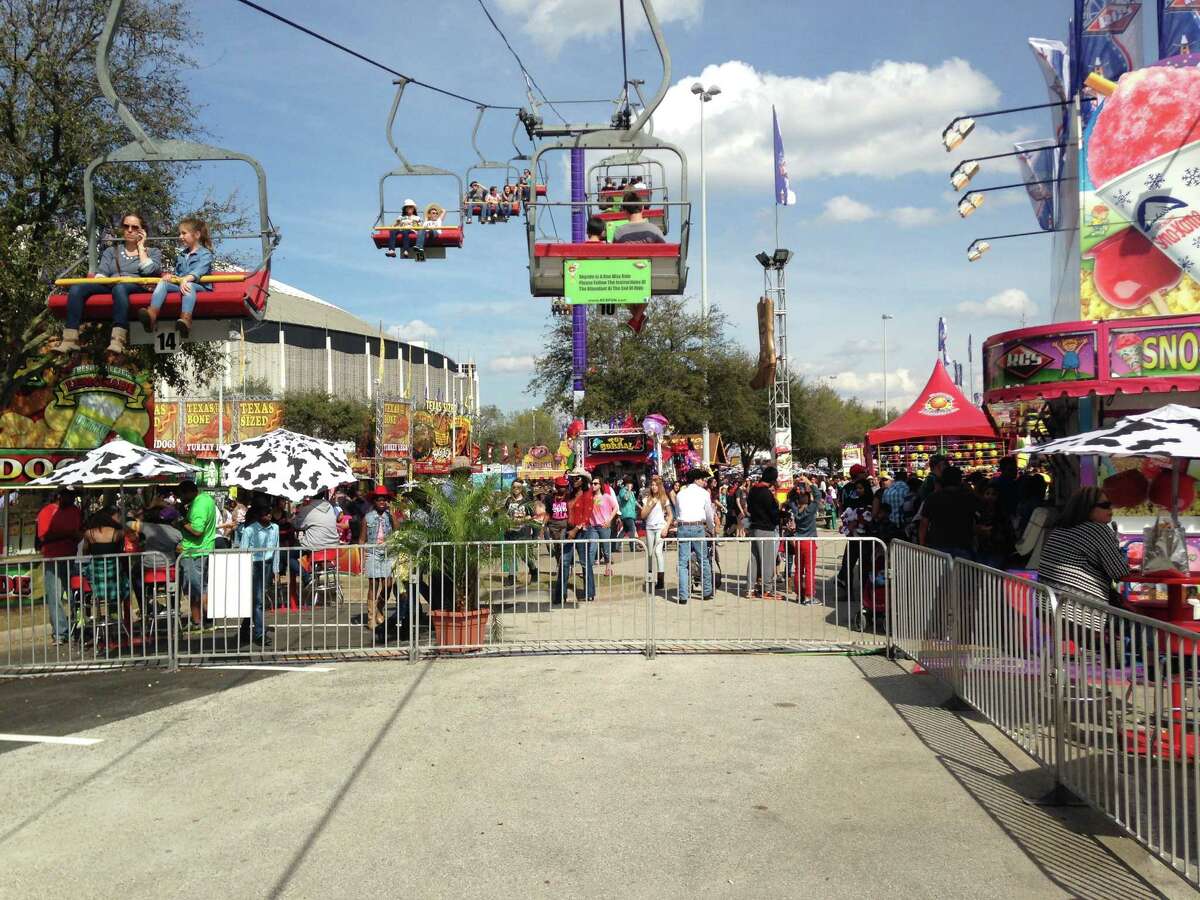 See the RodeoHouston carnival from above