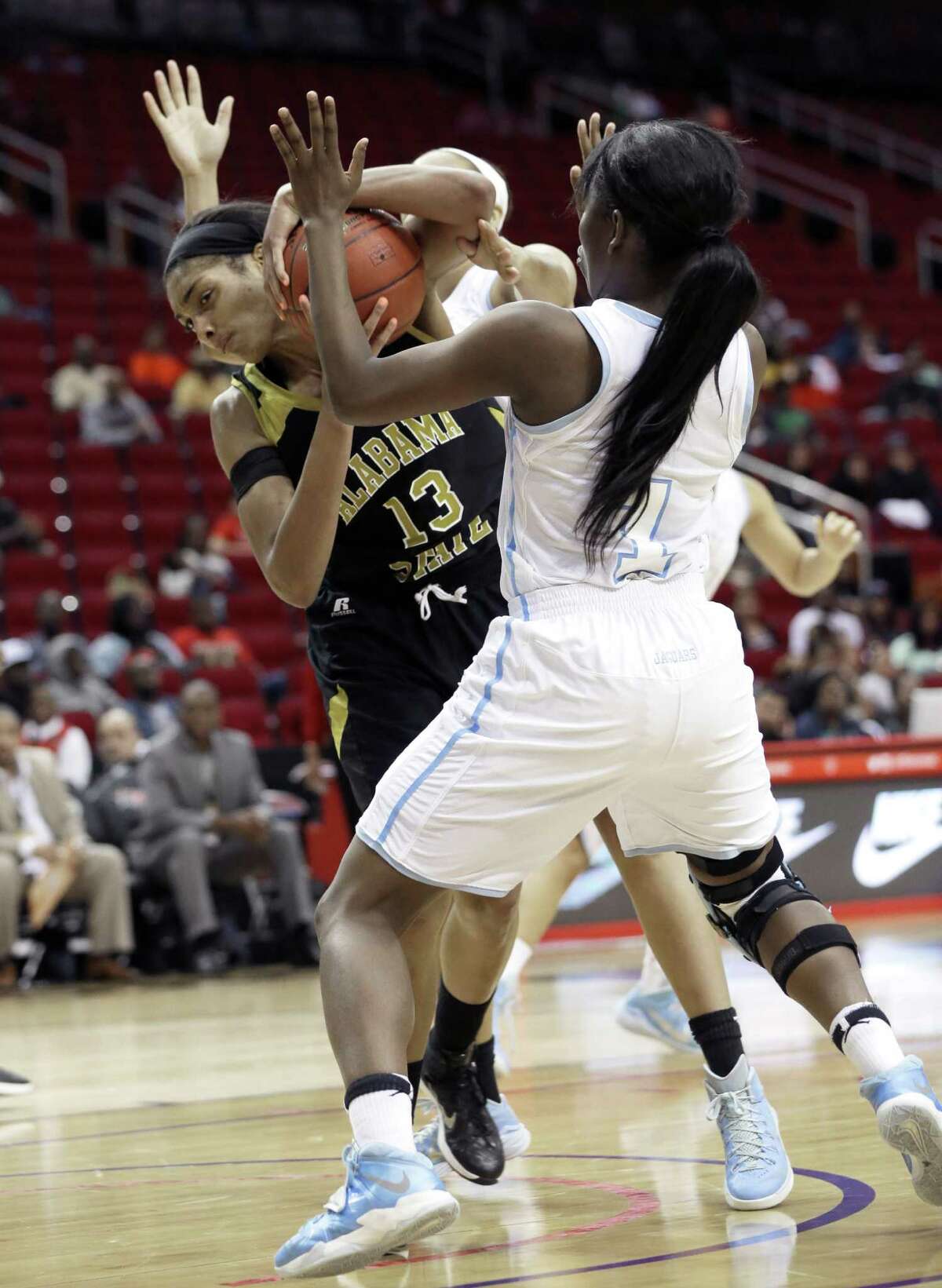 Alabama State rolls over Southern in women's SWAC title game