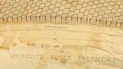 Early roads built with wooden blocks