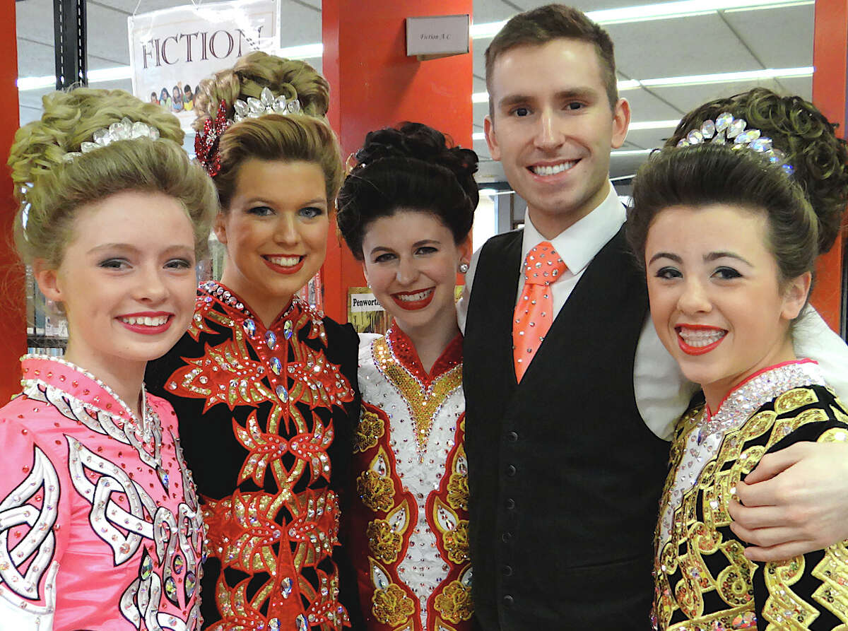 In step with St. Patrick's Day, Irish dancers perform at Pequot Library