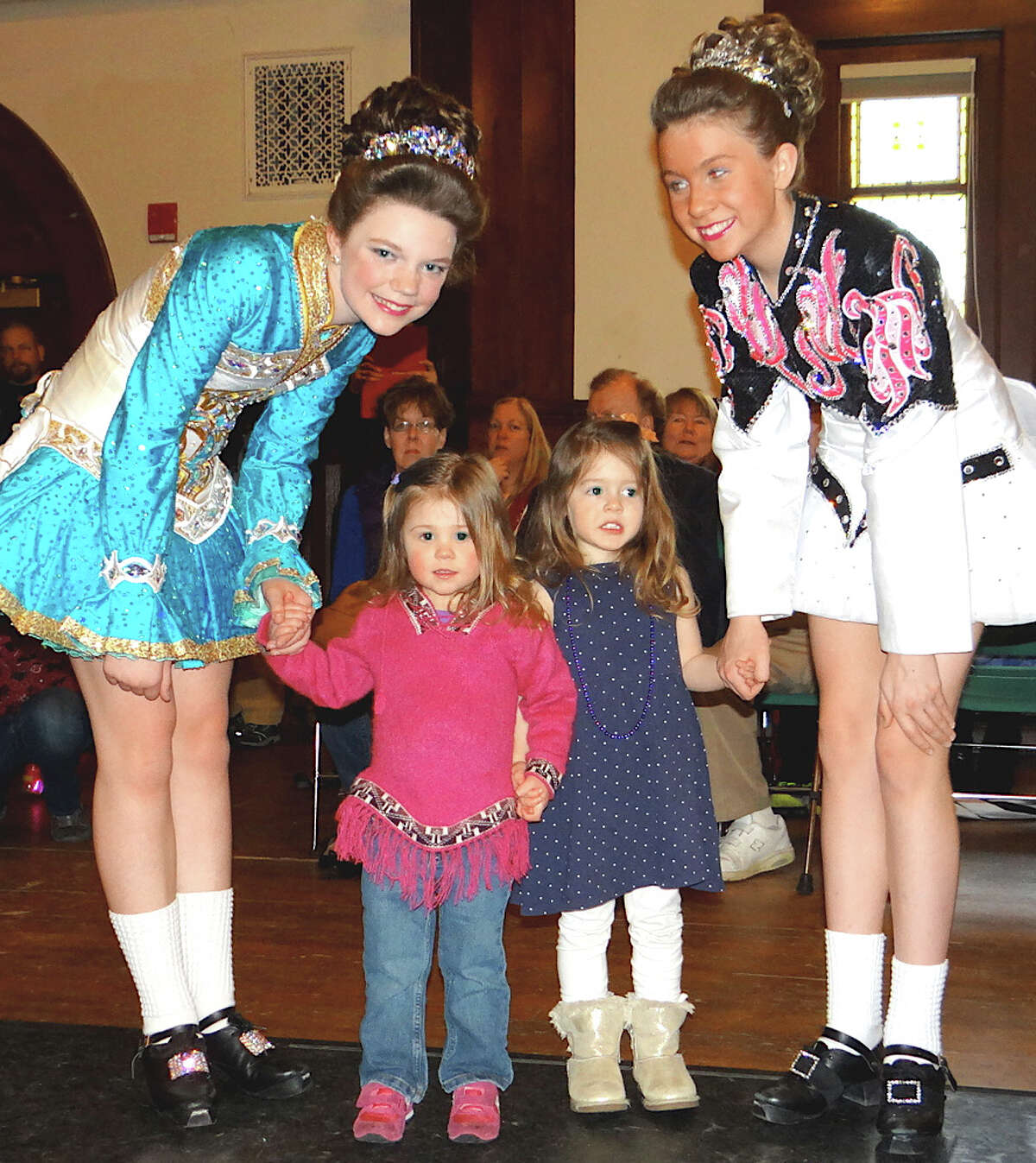 In step with St. Patrick's Day, Irish dancers perform at Pequot Library